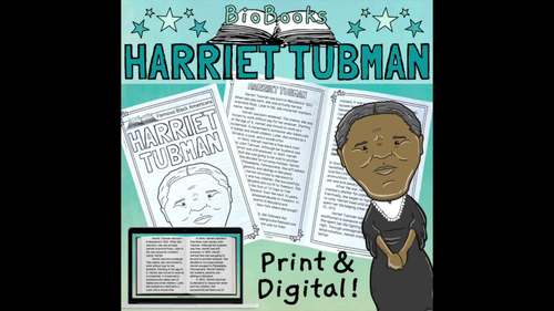 Harriet Tubman Biography Reading Passage and Activity Booklet PRINT and ...