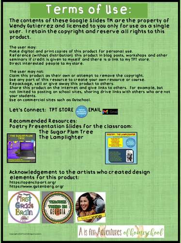 LAPBOOK POETRY READING COMPREHENSION ACTIVITY THE SUGAR PLUM TREE