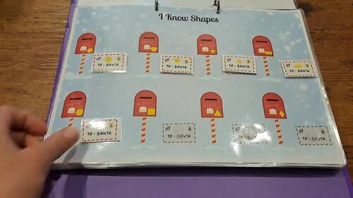 Christmas Activity Busy Book Preschool Printable Quiet Binder Book Learning