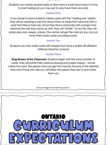 Create Your Own Trading Cards: 2D & 3D Shapes - Templates & Trading ...