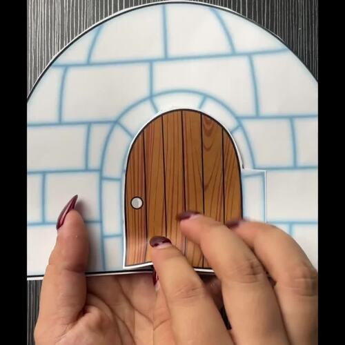 Igloo and Penguin Papercraft Activity | Cut and Paste 3D Winter Craft