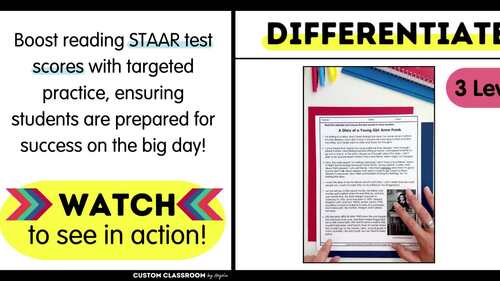 STAAR Non-Fiction Reading Comprehension Passages & Questions 4th 5th ...