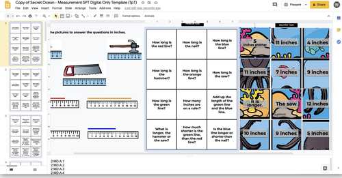 2nd Grade Digital Measurement Math Centers with Google Slides | TPT