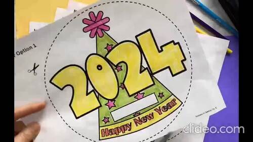 New Year's 2024 Resolutions Craft Booklet Activity Goal Setting | TPT