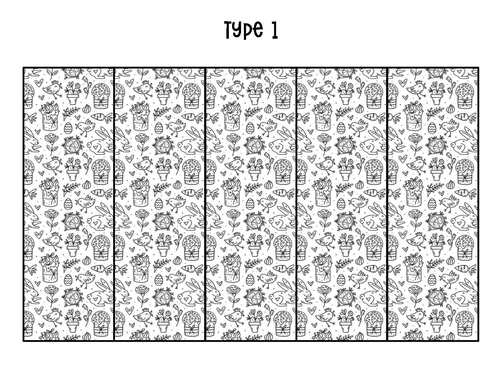 Easter Bookmarks - Editable and Coloring by Three Little Kittens