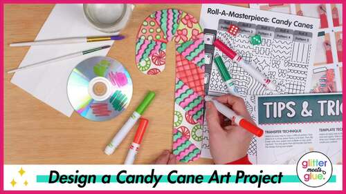 Christmas Candy Cane Art Project, Elementary Sub Plans, Writing Prompt ...