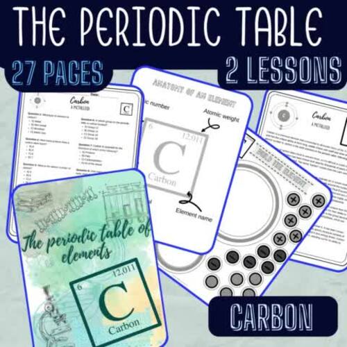 Carbon - The Periodic Table - Lesson Reading Activity Worksheets and ...