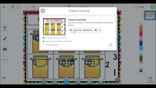 Kindergarten Back to School Digital SeeSaw Activities for Distance Learning