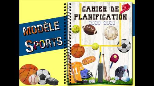 cahier de planification 2020-2021 style "SPORTS" by MariESL's Walls