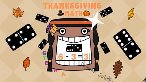 Thanksgiving Math - Domino Subtraction...Centers, Worksheets & Write ...