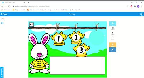 BOOM CARDS Pascua: Orden de números | Easter Number Digital Resources ...