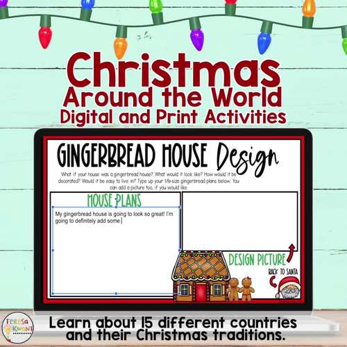 Christmas Around the World Digital & Print Activities by Teresa Kwant
