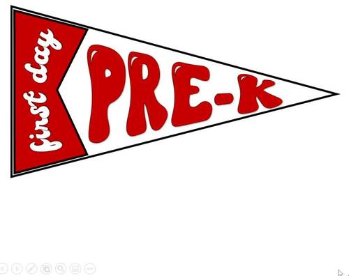 Red and Black Retro First Day of School Spirit Flags by itsmrsrenner