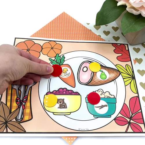 Thanksgiving Dinner Rhyming Activity by Turner Tots | TpT