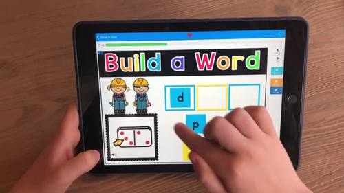 Word Building Digital Boom Cards: CVC Words by Sarah Paul | TPT