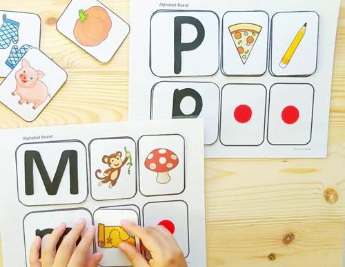 Alphabet Matching Game - Preschool Centers by The Joy in Teaching