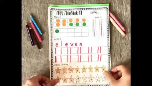 Number Formation 1 to 20 Practice Book| Number Tracing and writing ...