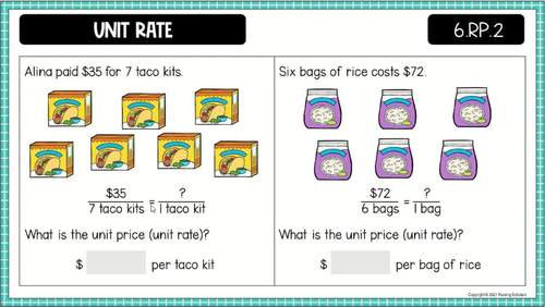 Ratios and Unit Rates Digital Google Digital Learning by Raising Scholars