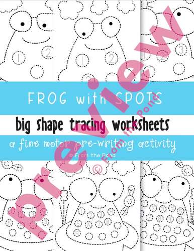 Counting On Frog Tracing Pages by From the Pond | TPT