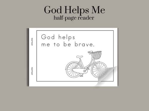 God Helps Me | Christian Emergent Reader Printable | Mini Book for ...