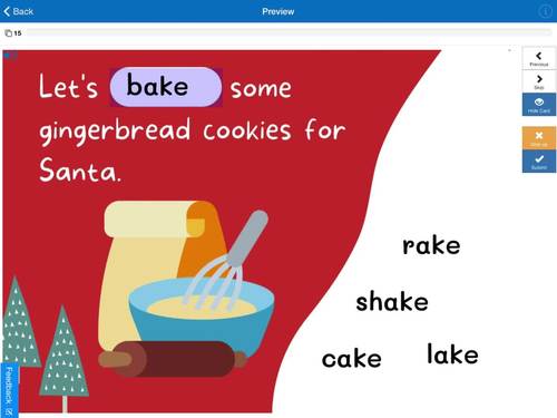 CVCE Christmas Decodable Sentences Boom Cards Digital Resource | TPT