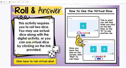 5th Grade Math Activities - Roll and Answer: Algebraic Thinking Google ...