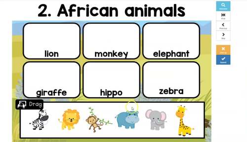 ESL Vocabulary for Beginners: Bedroom Digital Boom Cards Activity