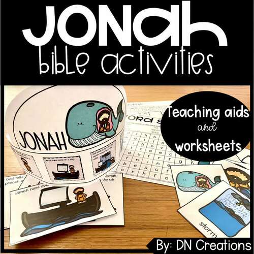 Jonah Activity Bundle | Jonah & the Whale Crafts & Worksheets | Jonah ...