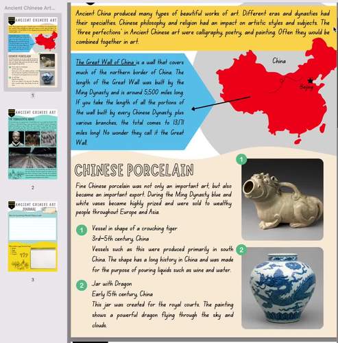Ancient Chinese Art: Art History Survey Fact File by Teach Art History