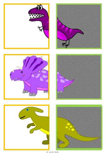 Matching Flash Task Cards Half Autism Therapy Dinosaurs Monsters by ...