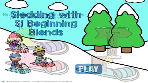SL Beginning Blends Phonics Interactive PowerPoint™ & Google™ Digital Game