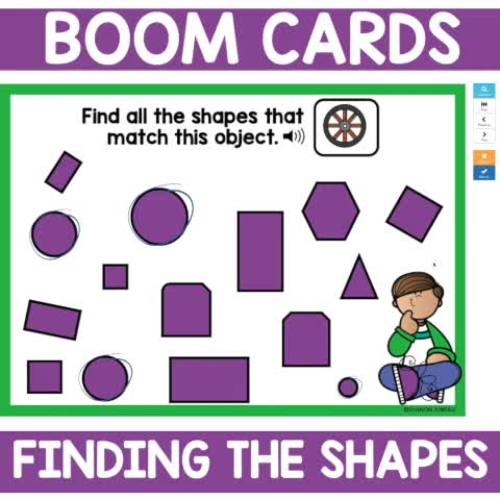 Matching Shapes and Objects Boom Cards | Digital Task Cards | TPT