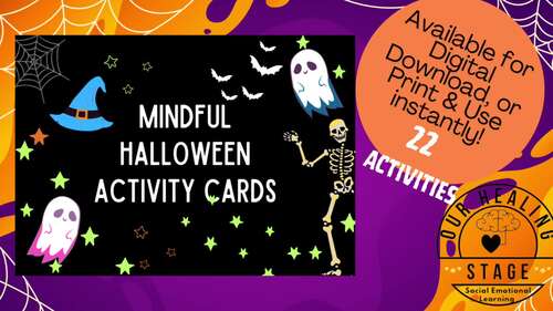 Mindful Halloween Games for Kids by Our Healing Stage | TPT