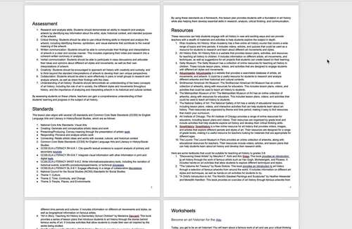 What is Art History? Lesson Plan + Slides Grades 3-8 by Teach Art History