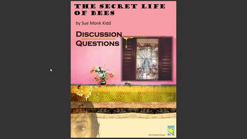 The Secret Life of Bees Discussion Questions & Writing Prompts for ...