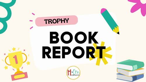 Book Report Template │Novel Study │Bulletin Board │Final Book Project