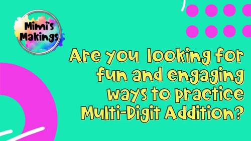 Fall Multi-Digit Addition Pixel Art Activity with Printable - 4.NBT.4