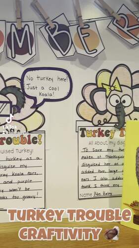 Disguise a Turkey | November Thanksgiving Craft Writing Activity Turkey ...