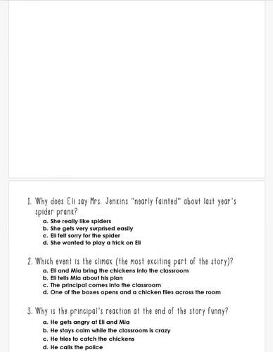 April Fool's Day Reading Activity | 5-6th Grade Worksheets | TPT