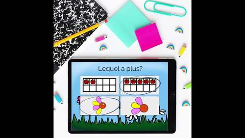 French Boom Cards: Math - Counting: Which has more? | TPT