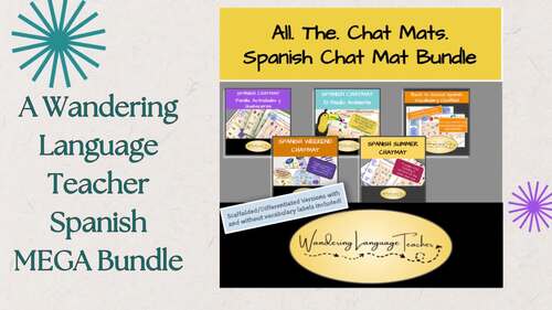 All. the. Spanish Chat Mats. by Wandering Language Teacher | TPT