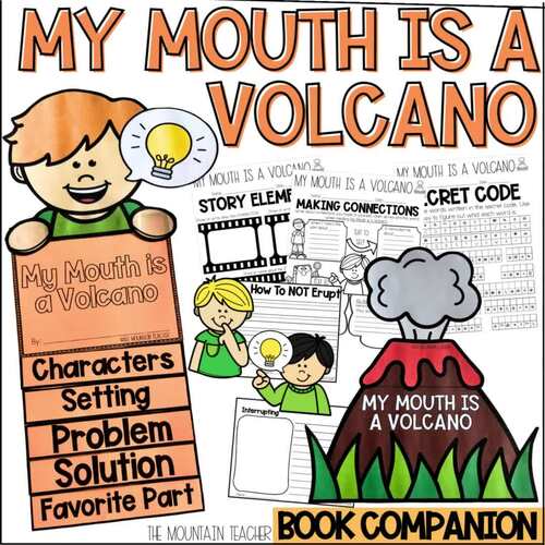 My Mouth is a Volcano Read Aloud Activities with Back to School Crafts