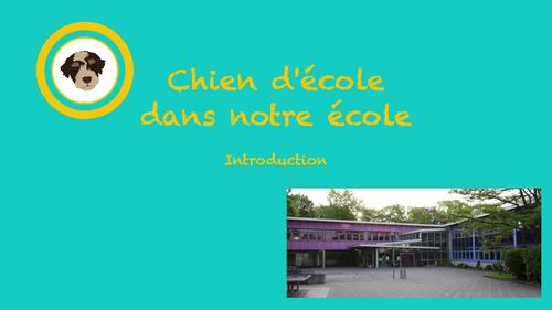 French: School dog | Therapy dog | Presentation | PP+Key Chien d'école ...