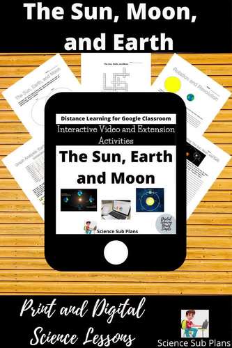 The Sun, Earth, and Moon - Interactive Video and Extension Activities