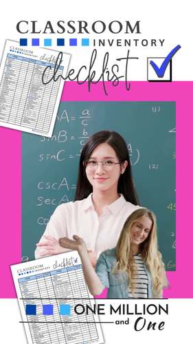 Classroom Inventory CHECKLIST for Teachers -Back to School and End of ...