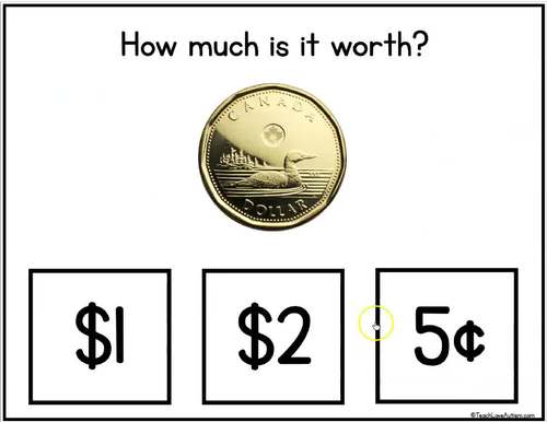 Canadian Bills Printable and Digital Task Cards by Teach Love Autism