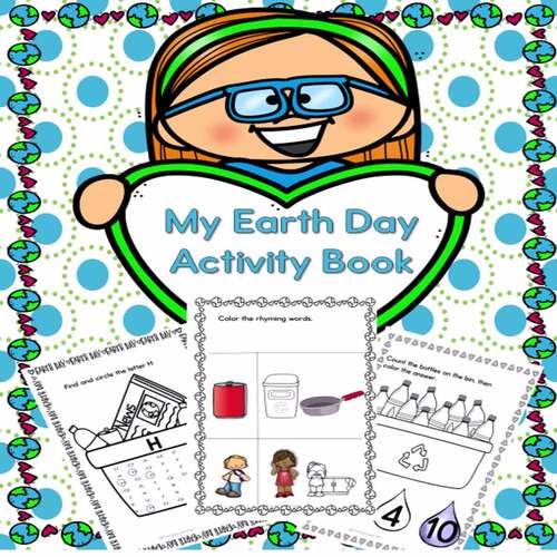 Earth Day Activity Book Kindergarten Early Finishers by Pint Size Learners