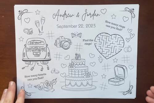 wedding coloring sheets for kids