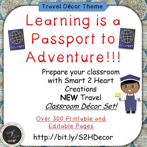 Travel Theme Classroom Decor Bundle by Smart 2 Heart Creations | TpT