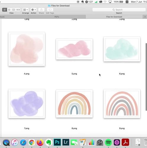 Boho Watercolor Rainbow and Clouds in Pastels Boho Classroom Decor ...